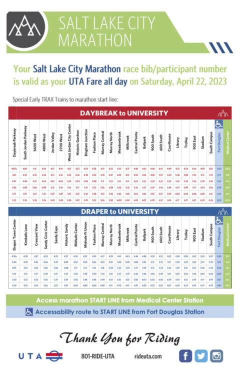 Parking & Directions - Salt Lake City Marathon
