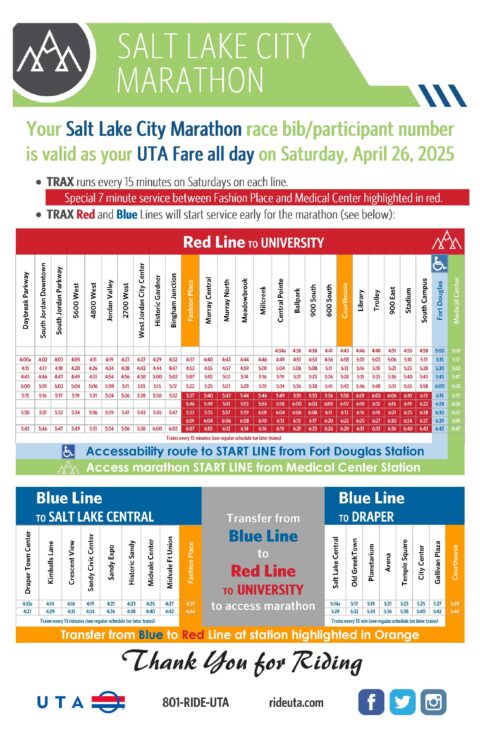 Parking & Directions - Salt Lake City Marathon