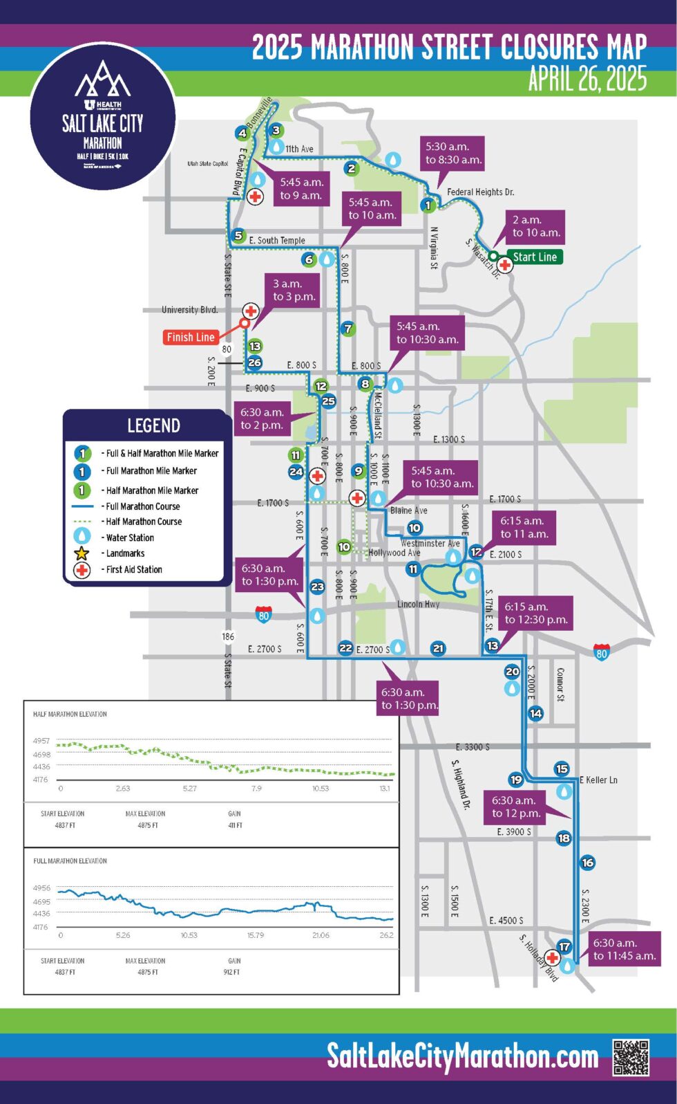 Street Closures - Salt Lake City Marathon